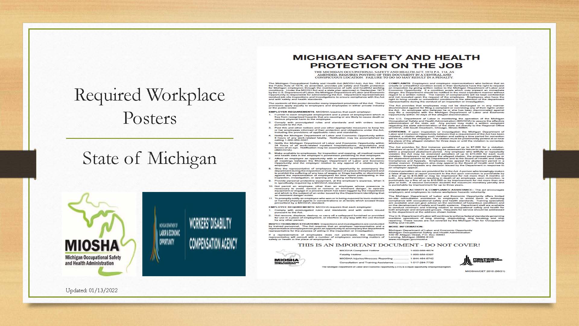 Required Workplace Posters | University of Michigan-Dearborn